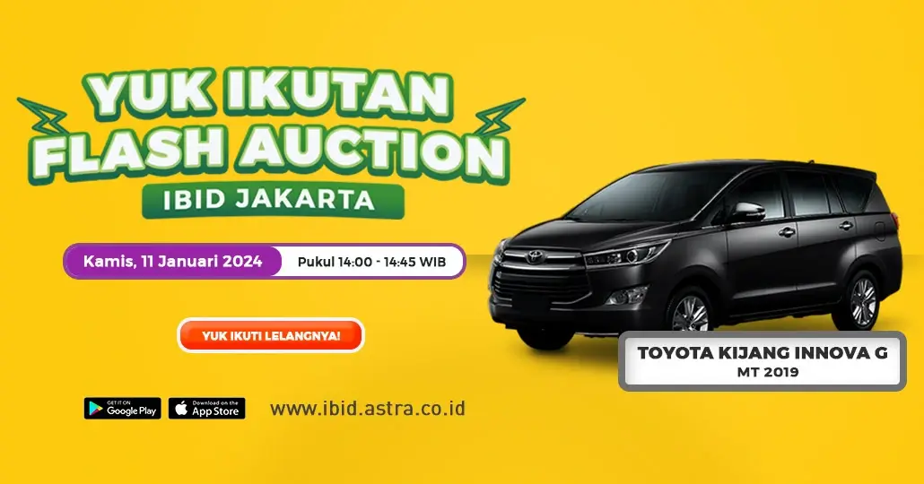 Awal Tahun, IBID Jakarta Gelar Flash Auction Toyota Kijang Innova 2.0 G
