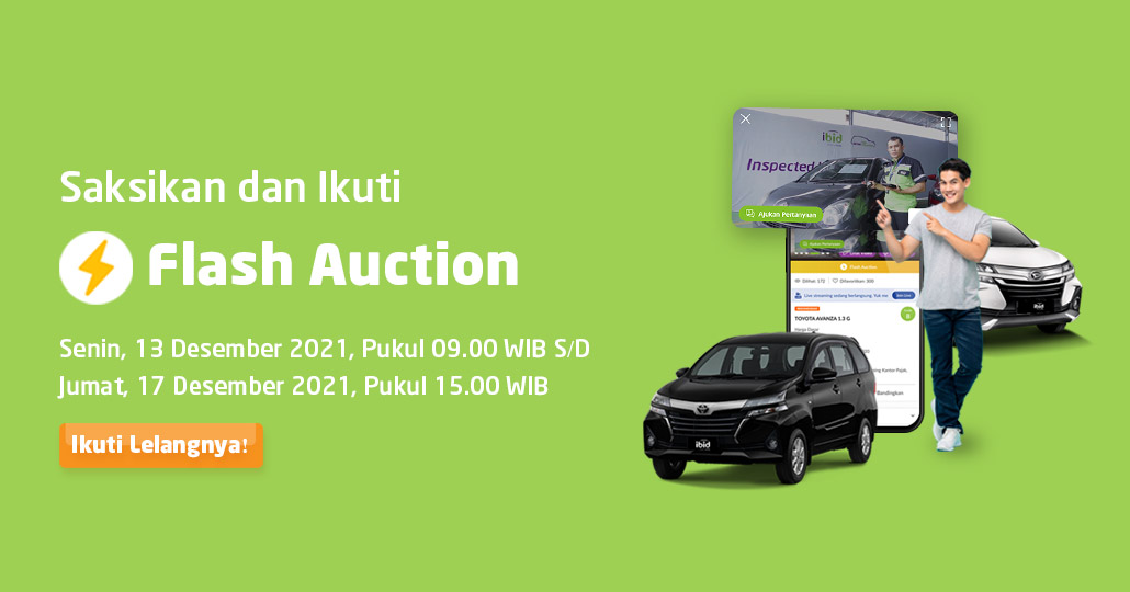 Jadwal Lelang Flash Auction IBID Jakarta 13 - 17 Desember 2021