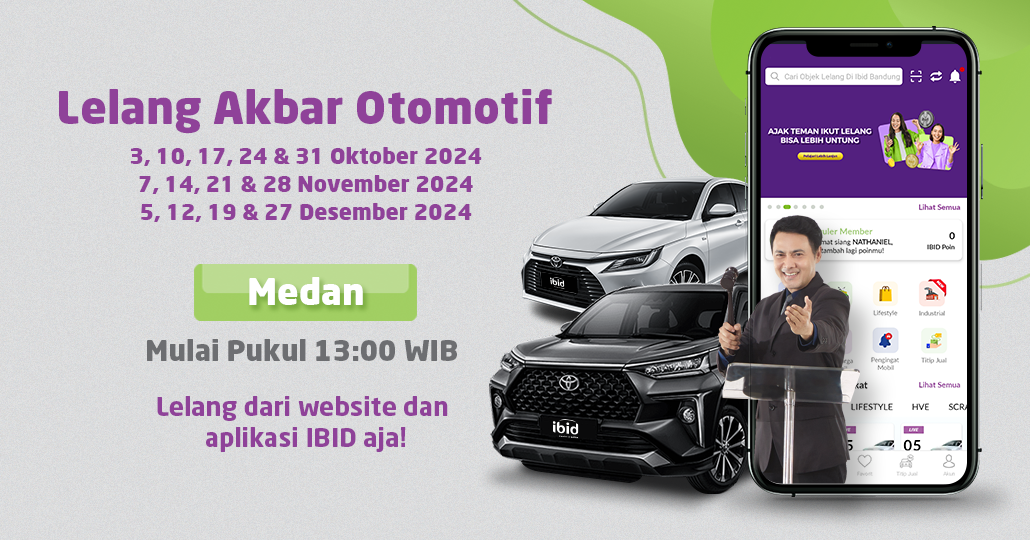 Jadwal Lelang Akbar IBID Medan Oktober-Desember 2024