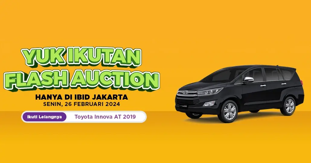 Cari Mobil MPV? Ada Flash Auction Toyota Kijang Innova 2.0 V